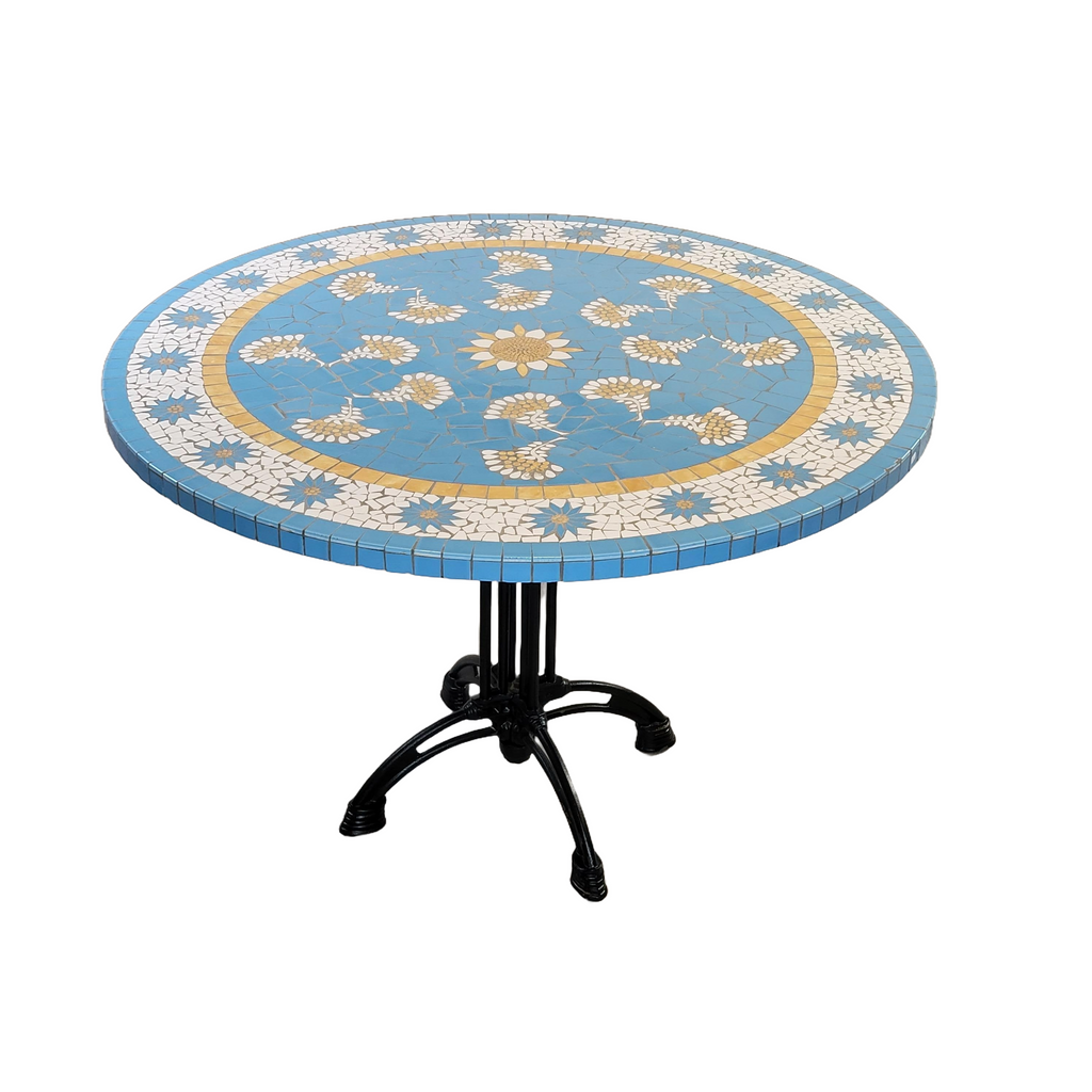 Blue Mosaic Bistro Table – Kennedy Galleries