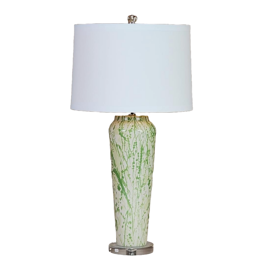 Green Splatter Lamp – Kennedy Galleries