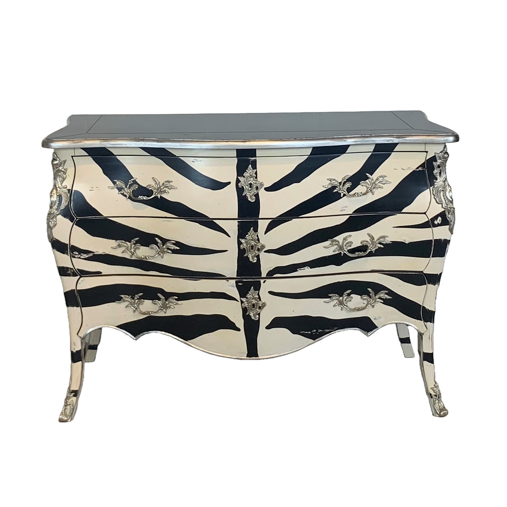 Zebra Chest/French Commode – Kennedy Galleries