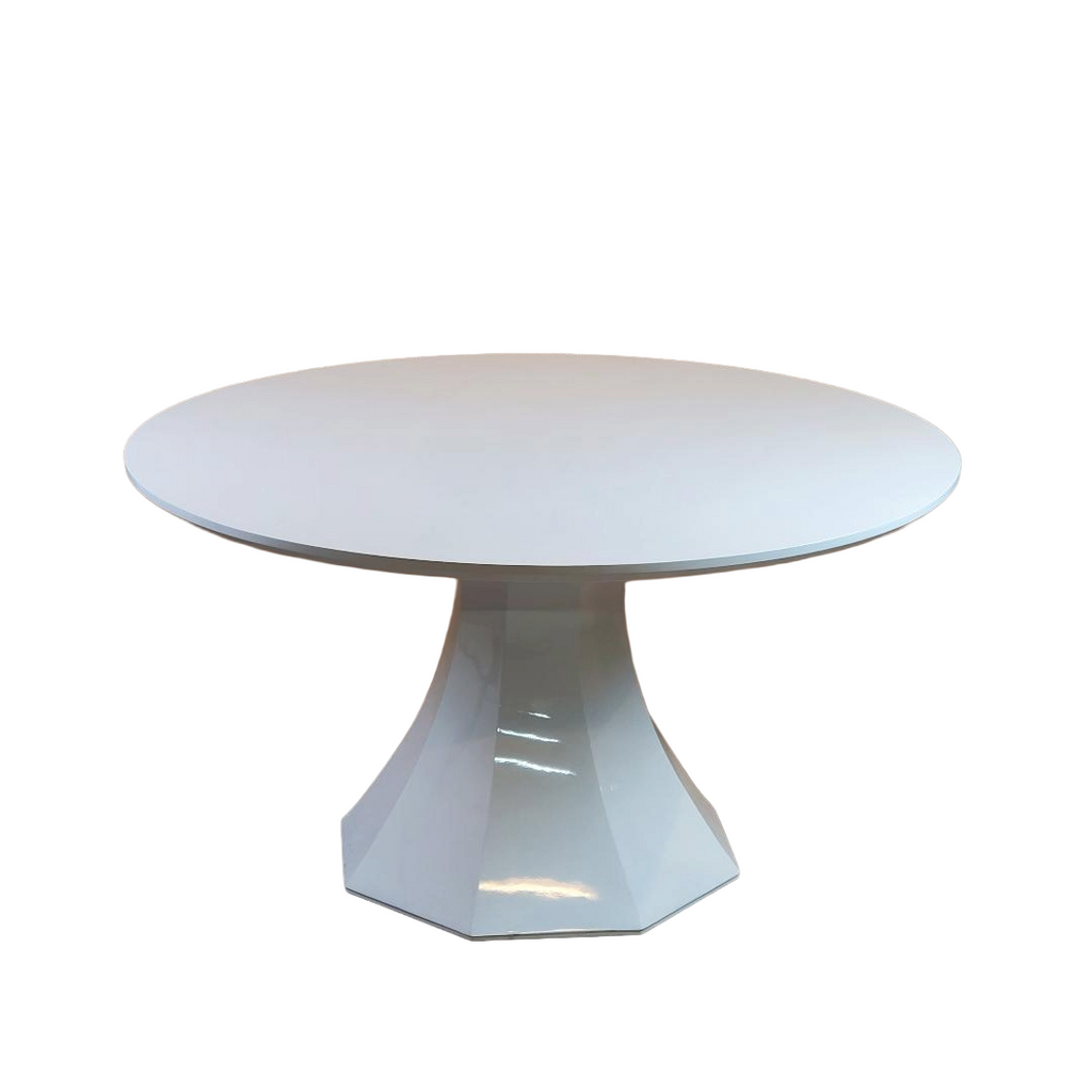 White Round Dining Table – Kennedy Galleries