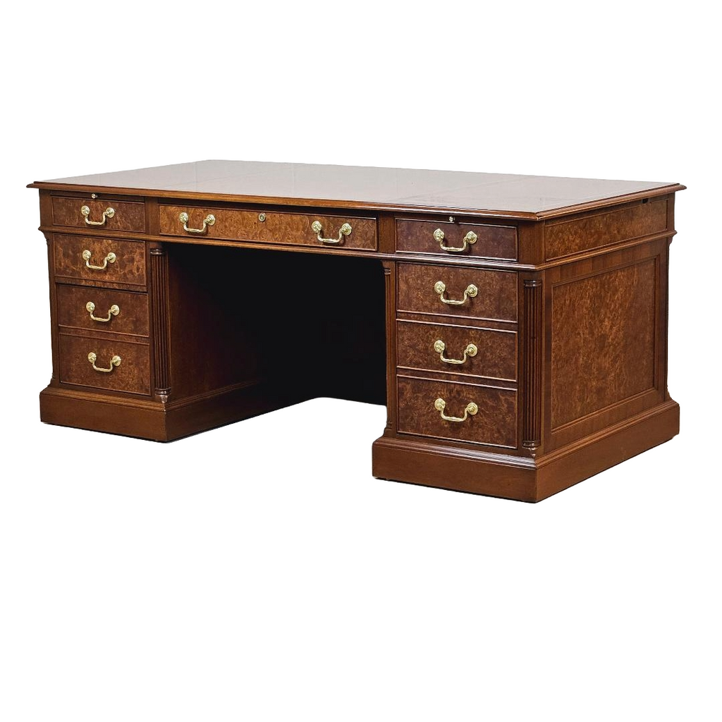 Burled Walnut High/Low Desk/Table – Kennedy Galleries